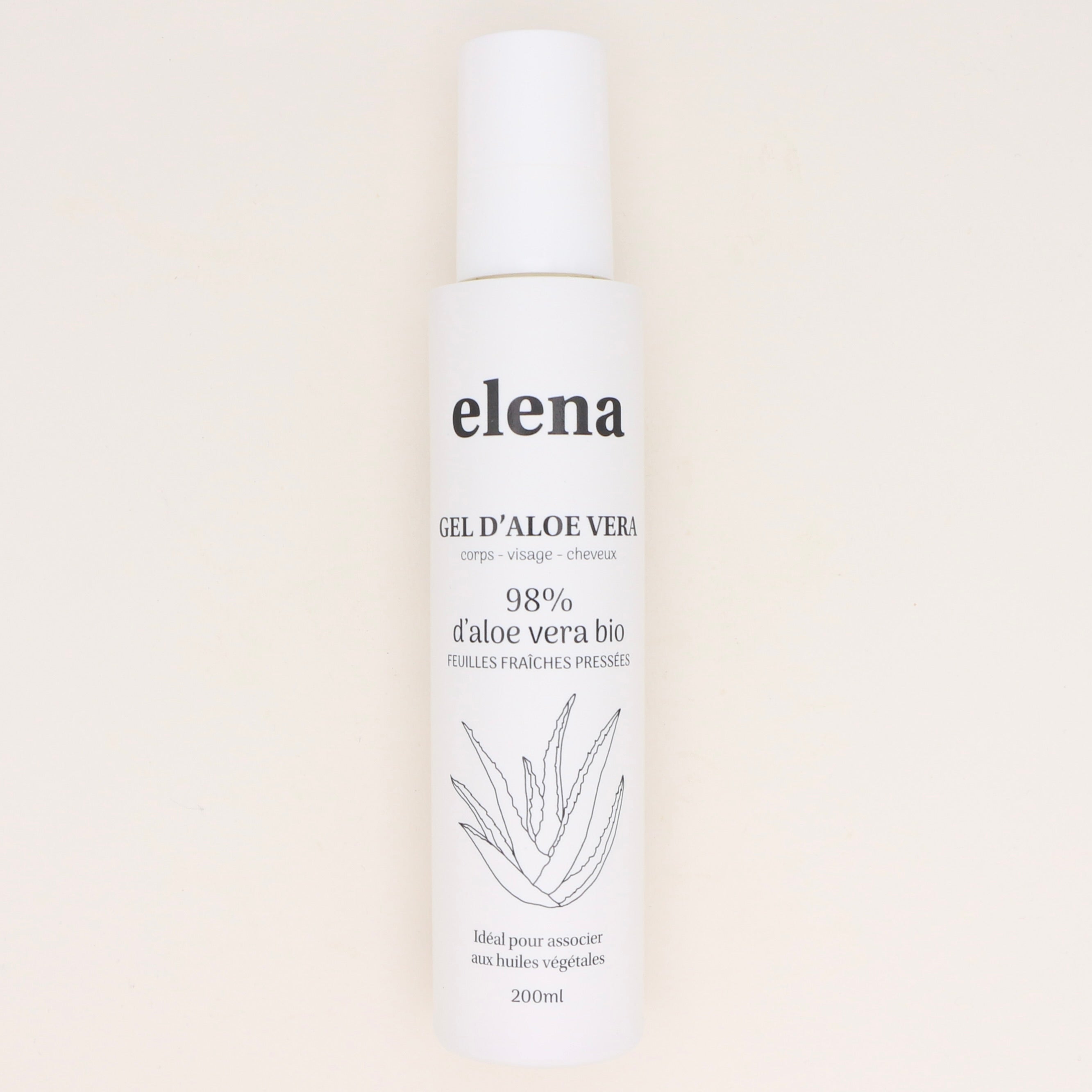 Gel d’Aloé Vera 200ml - Elena – LE BON SAVON by Droguerie Legrand